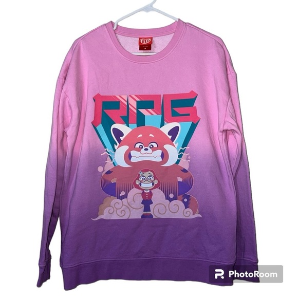 Disney | Sweaters | Disney Pixar Medium Turning Red Mei The Red Panda ...